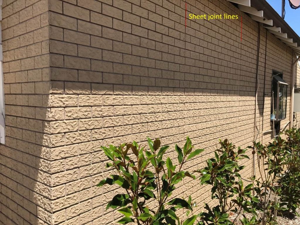 Imitation brick asbestos cement cladding - Asbestos Product Guide