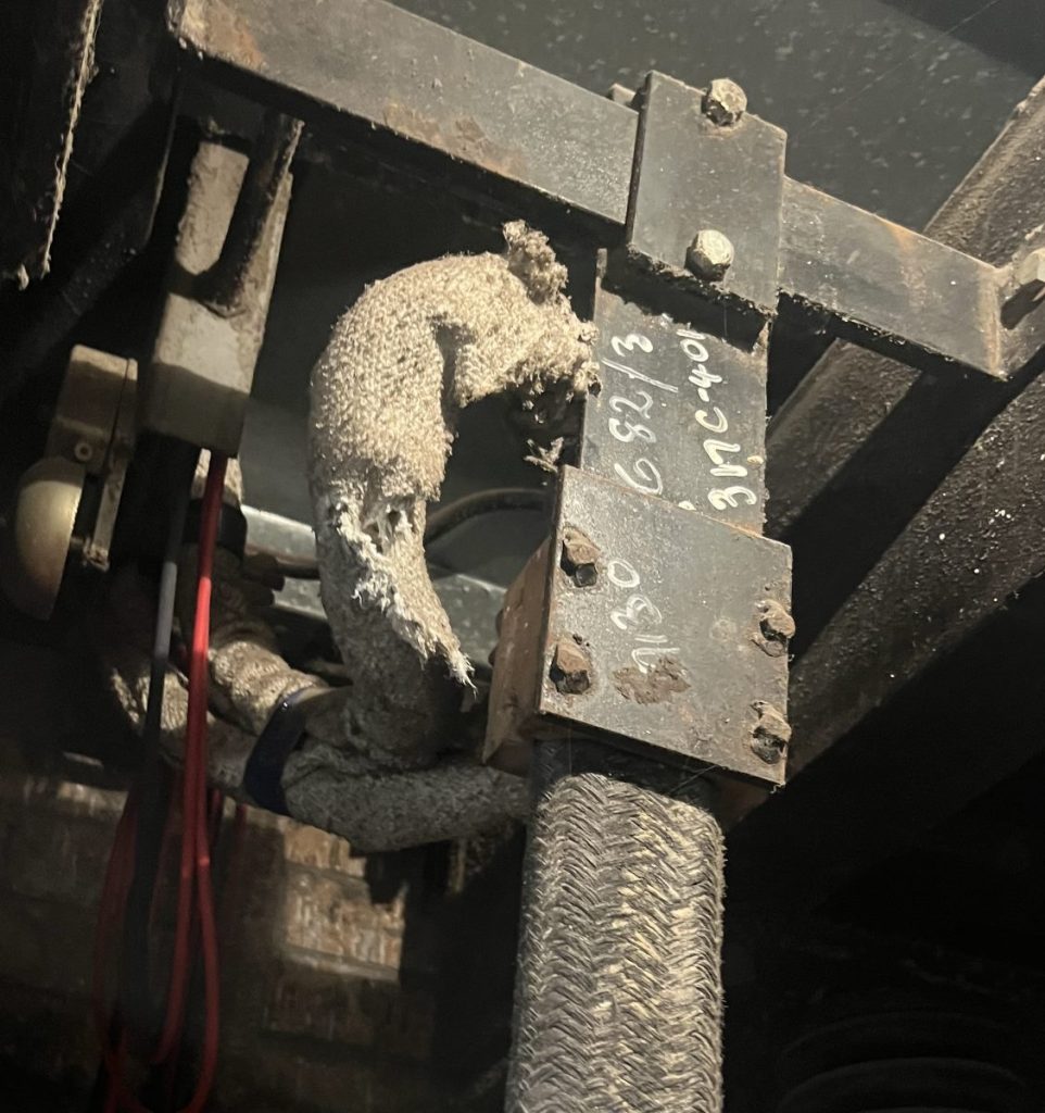 Insulation materials for lift motor cabling - Asbestos Product Guide